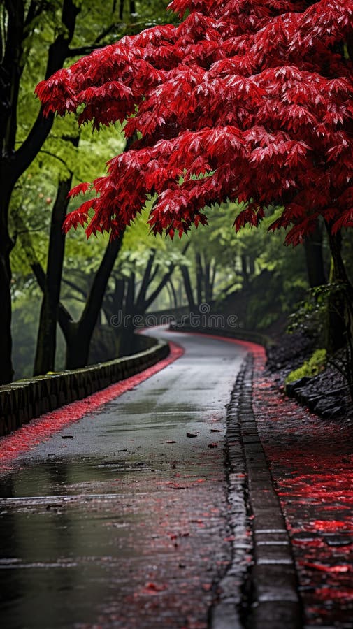 A Creative Manipulation of Beautiful Illustration during Rain Stock ...