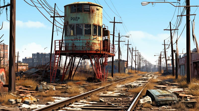 A Creative Manipulation of Digital Painting of an Empty World Stock ...