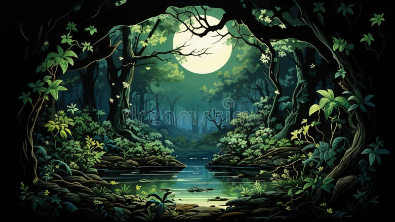 A Creative Manipulation of Digital Painting of an Empty World Stock ...