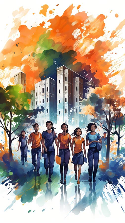 Creative Manipulation that Represent Indian Culture Stock Illustration ...