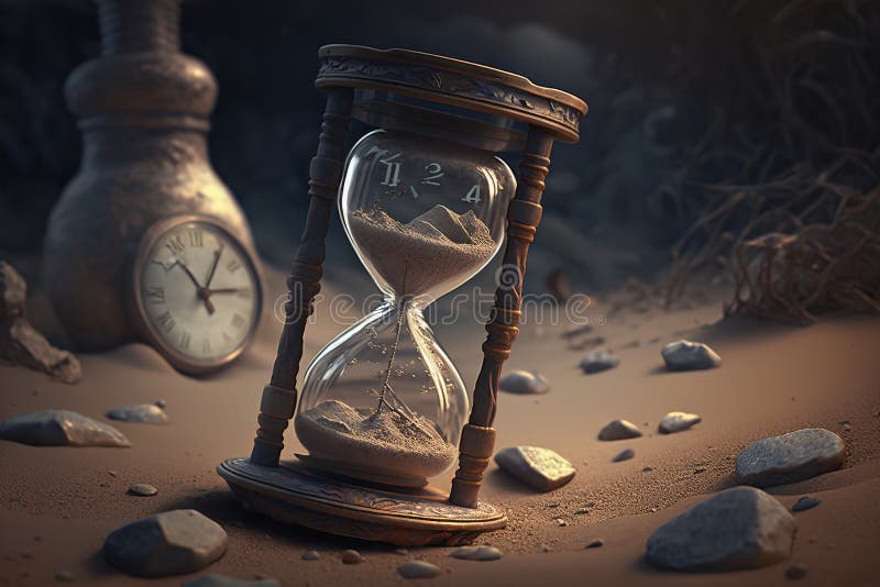 Creative Manipulation of Time Stock Illustration - Illustration of ...