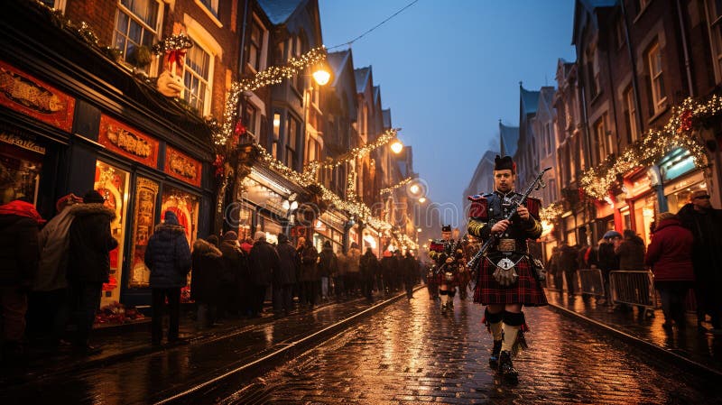 A Beautiful Illustration of Burns Night Celebration Stock Illustration ...