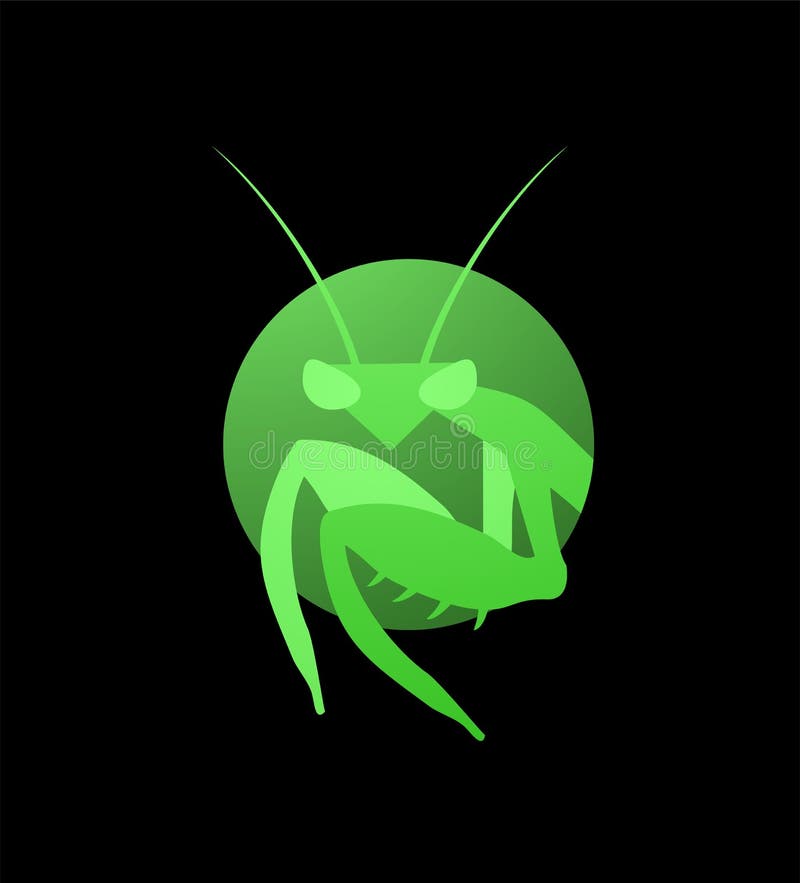 Creative mantis icon stock vector. Illustration of style - 98572566