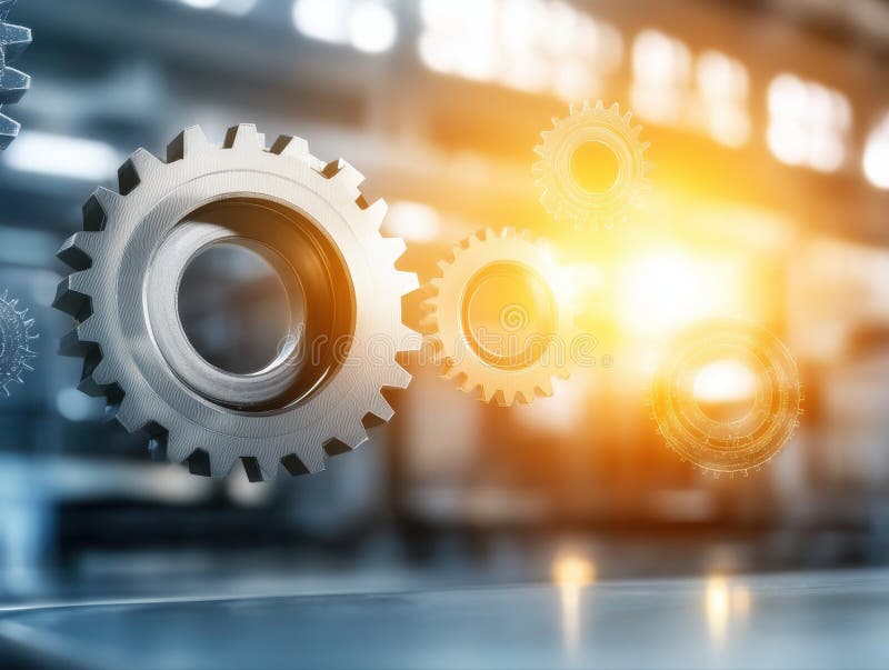 Creative Manufactu Solutions are Represented by Interconnected Gears ...