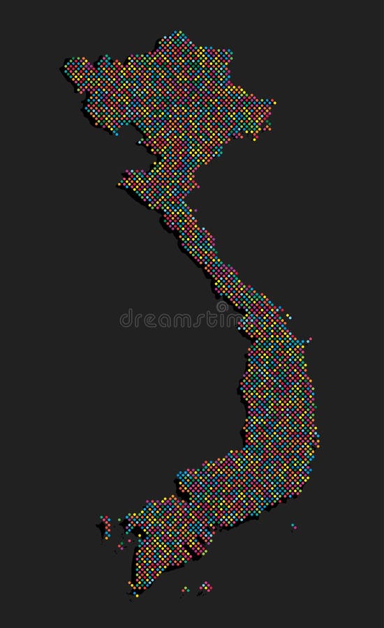 Creative Map Vietnam, Vector Asia Country Template Stock Vector ...