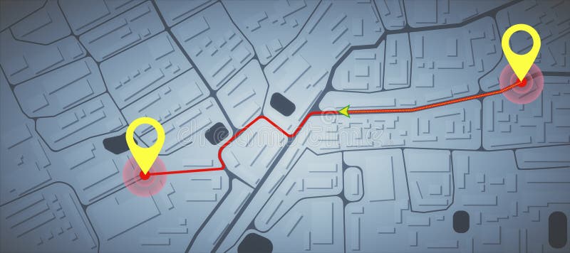 Creative Map Wallpaper with Location Marks. GPS, Innovation and ...