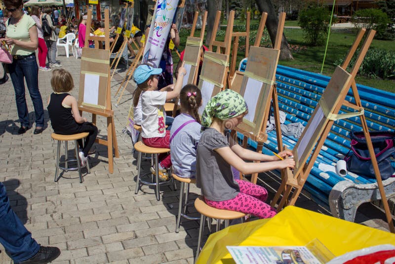 Creative Master Classes for Children in Kiev Editorial Image - Image of ...