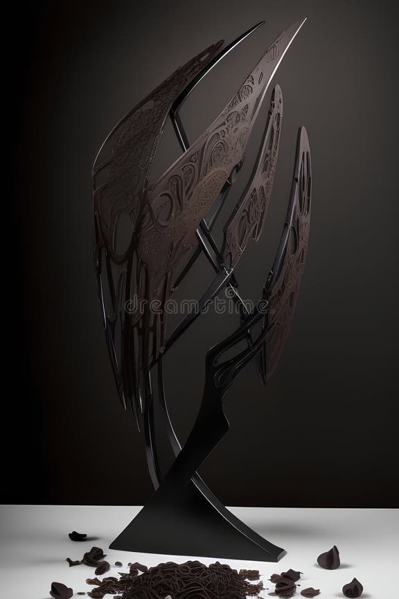 A Creative Masterpiece in Chocolate Wings Stock Illustration ...