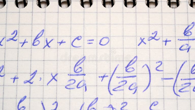 Creative Math on Grid Paper Stock Photo - Image of paper, study: 377707806