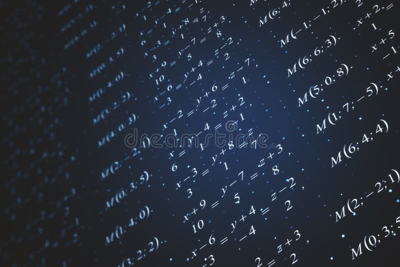 Creative math backdrop stock illustration. Illustration of knowledge ...