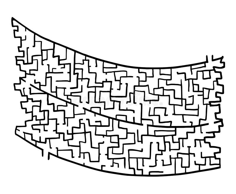 Creative maze design stock vector. Illustration of game - 38451934