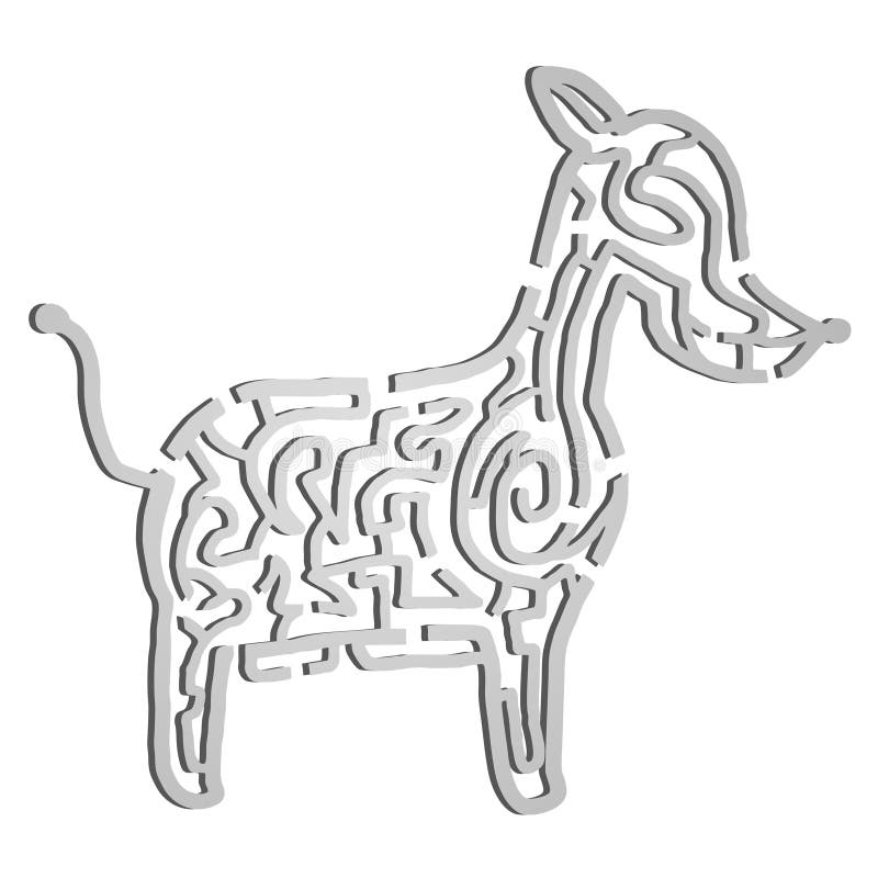 Creative maze design stock vector. Illustration of game - 38451934