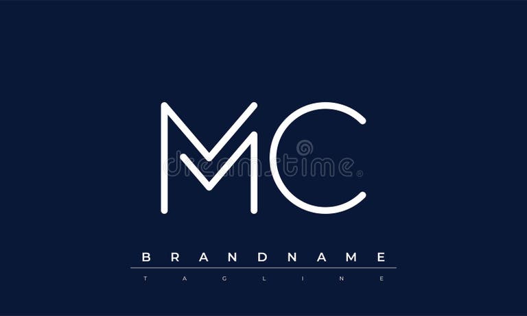 Creative MC Letter Initial Logo Vector Image Stock Vector ...