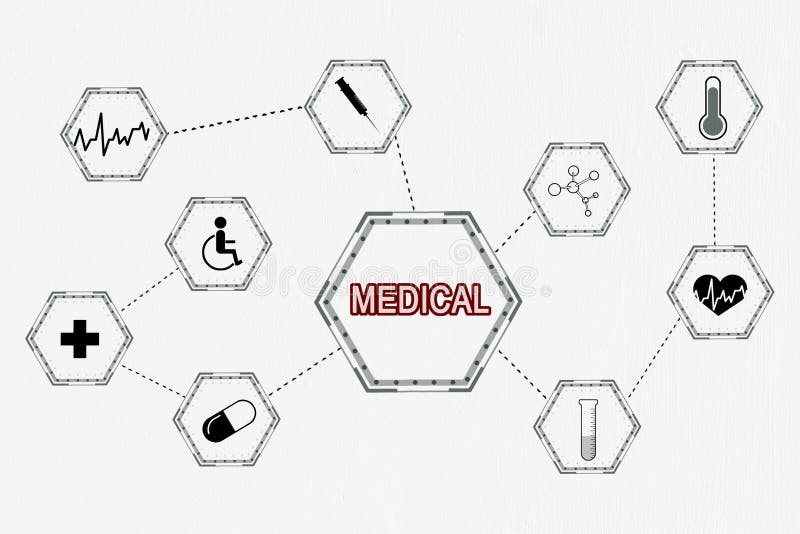 Creative medical drawing stock photo. Image of healthy - 159784302