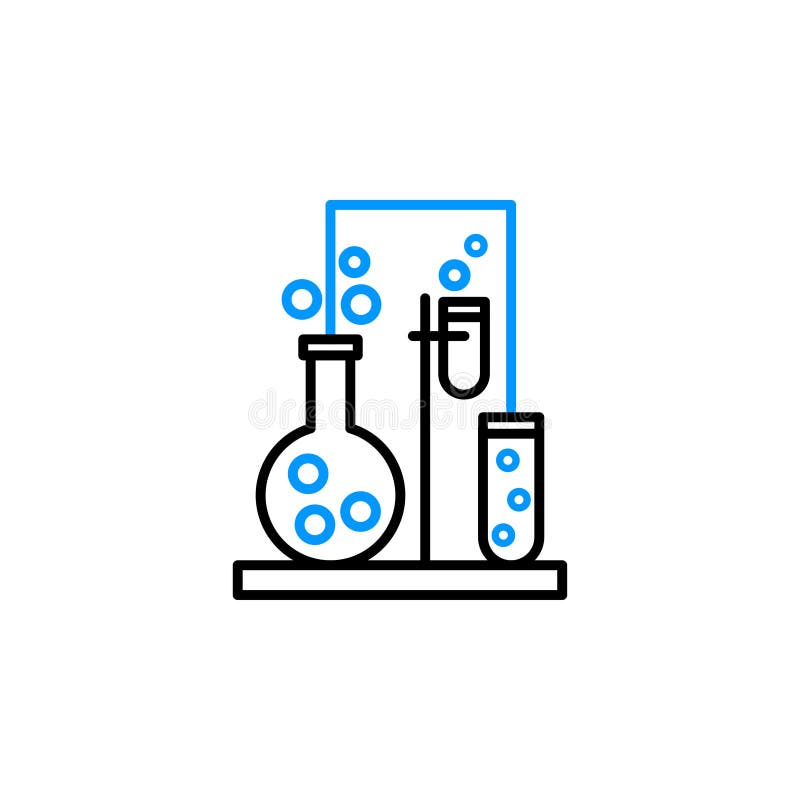 Creative medical lab icon stock vector. Illustration of liquid - 223748825