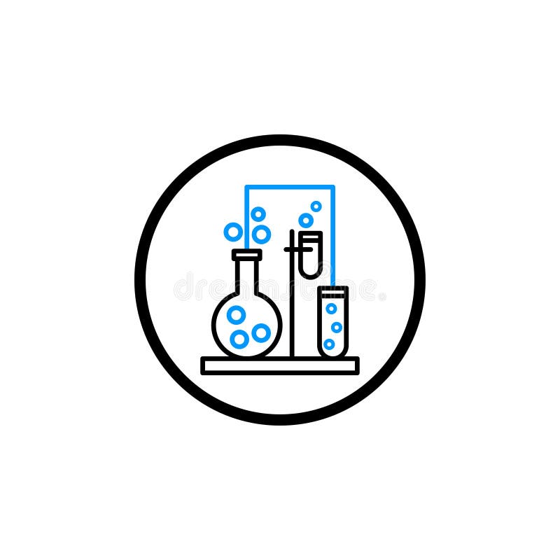 Creative medical lab icon stock vector. Illustration of biology - 223748863