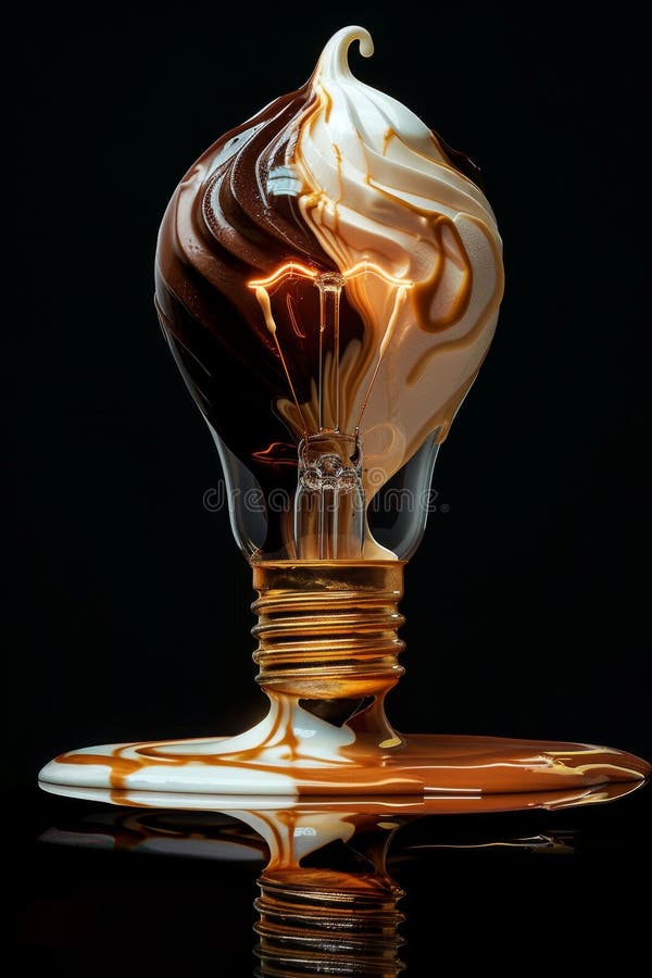 Creative Melting Chocolate Light Bulb Concept , Innovative Design for ...