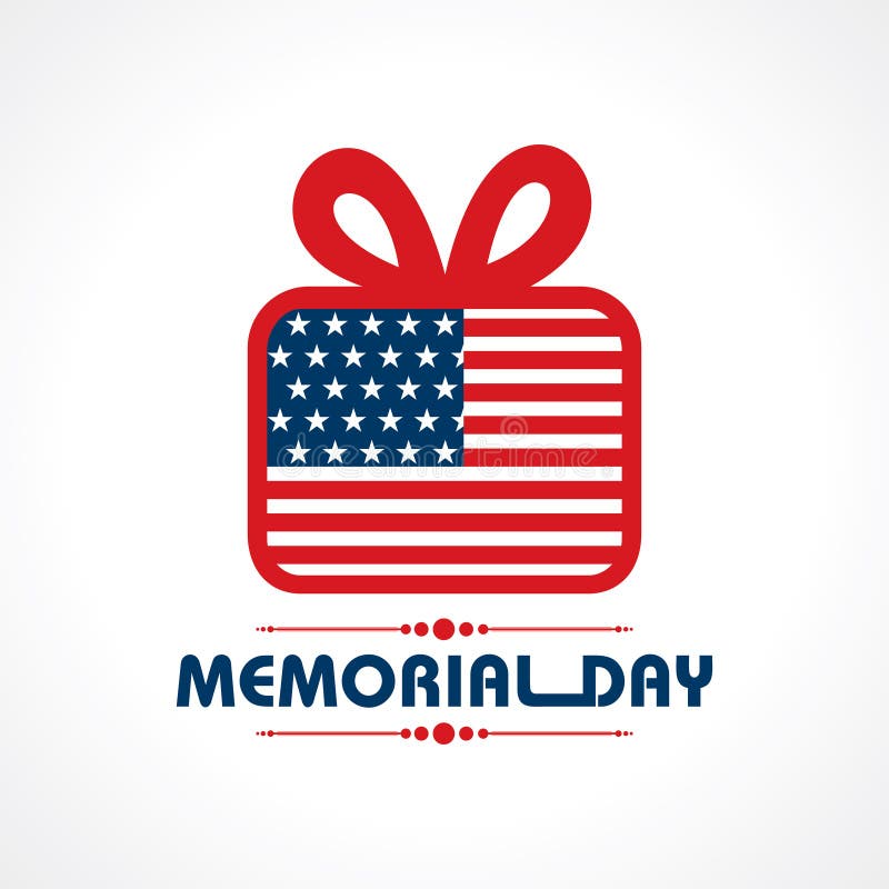 Creative Memorial Day Greeting Stock Vector - Illustration of november ...
