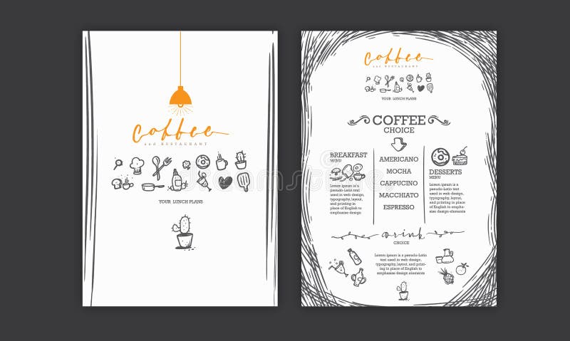 Creative Menu Design. Menu Template and Layout Menu Stock Vector ...