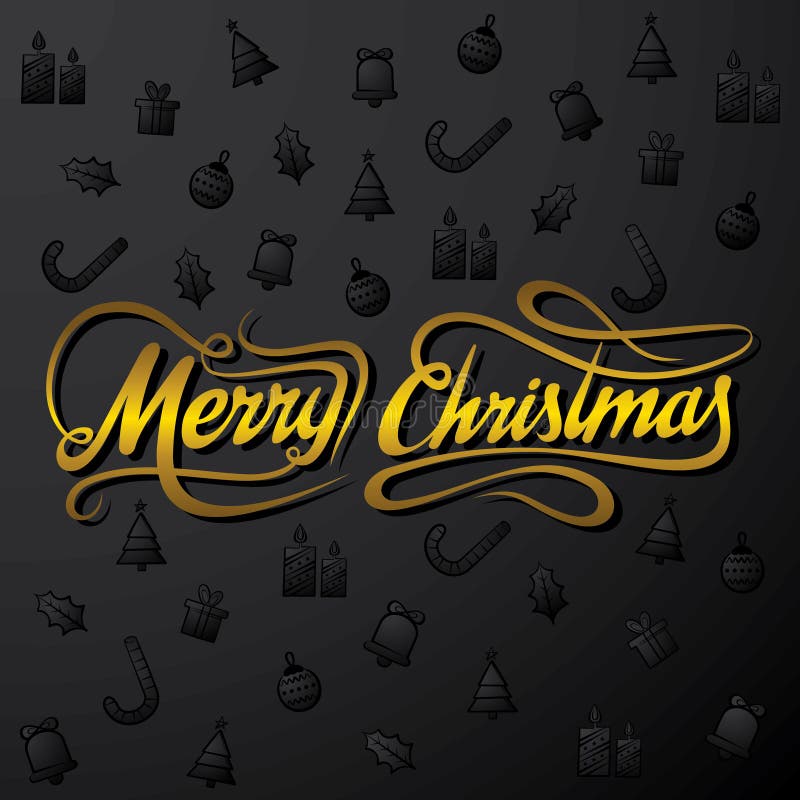 Creative Merry Christmas Greeting Design Stock Vector - Illustration of ...