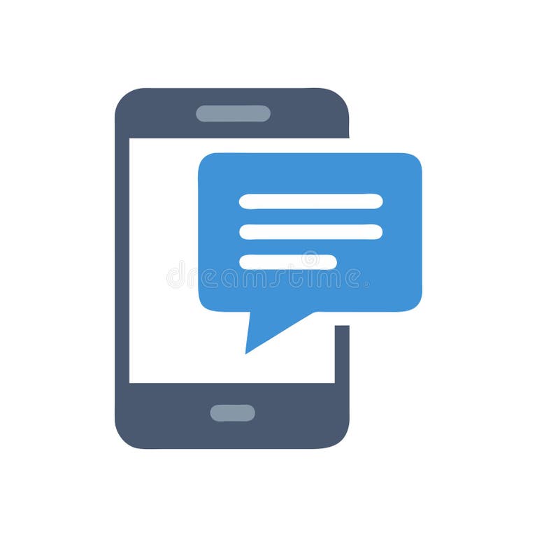 Creative Messaging App Icon for Social Networking Stock Vector ...