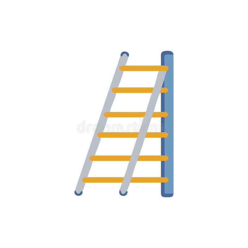 Creative Metal Ladder Icon for Designers Stock Image - Illustration of ...