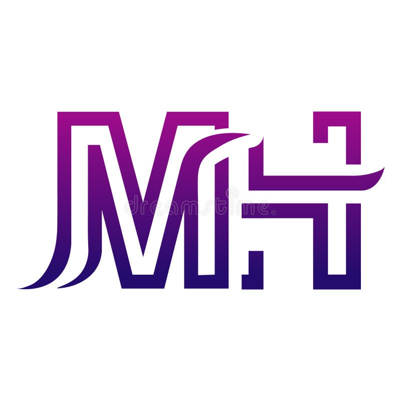 Creative MH Logo Icon Design Stock Vector - Illustration of graphic ...