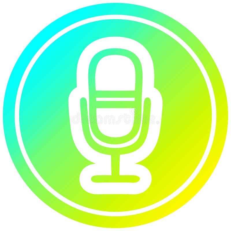 A Creative Microphone Recording Circular in Cold Gradient Spectrum ...