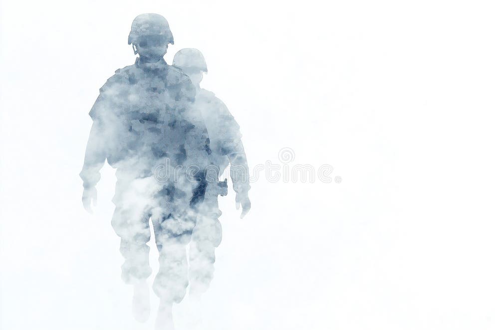A Creative Military-themed Artwork Depicting a Uniformed Soldier in ...