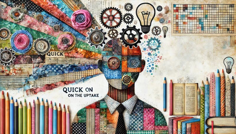 Creative Mind Collage Illustration Stock Illustration - Illustration of ...
