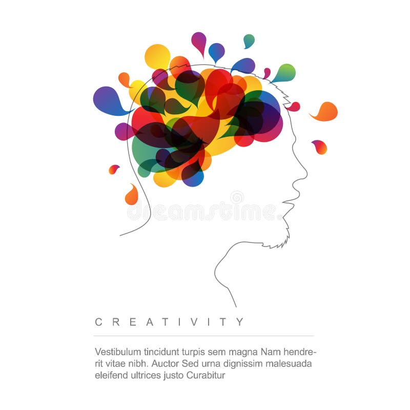 Creative Mind Concept Illustration Stock Vector - Illustration of light ...