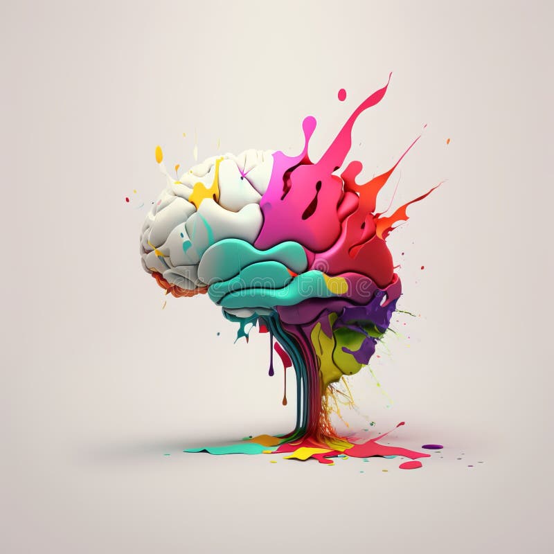 Creative Mind Concept Illustration Stock Illustration - Illustration of ...