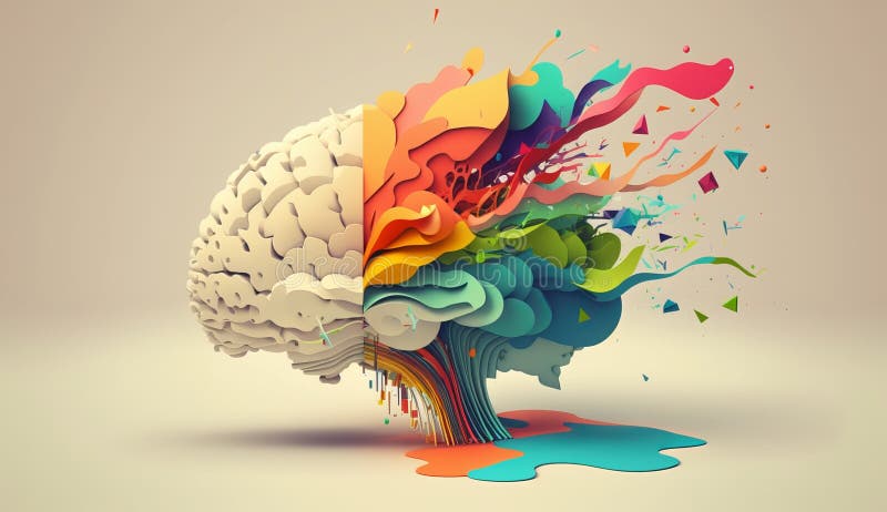 Creative Mind Concept Illustration Stock Illustration - Illustration of ...