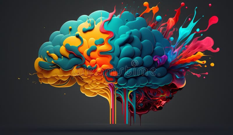 Creative Mind Concept Illustration Stock Illustration - Illustration of ...
