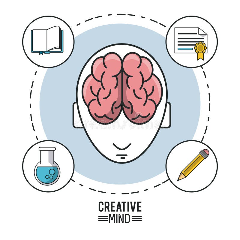 Creative mind design stock vector. Illustration of drawing - 110165792