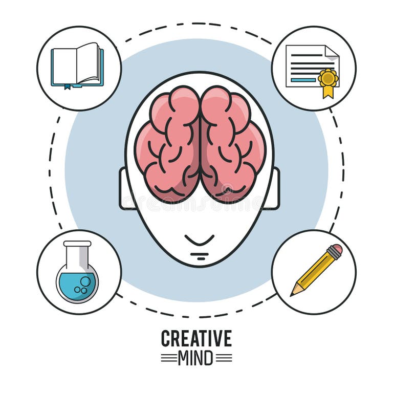 Creative mind design stock vector. Illustration of drawing - 110165792