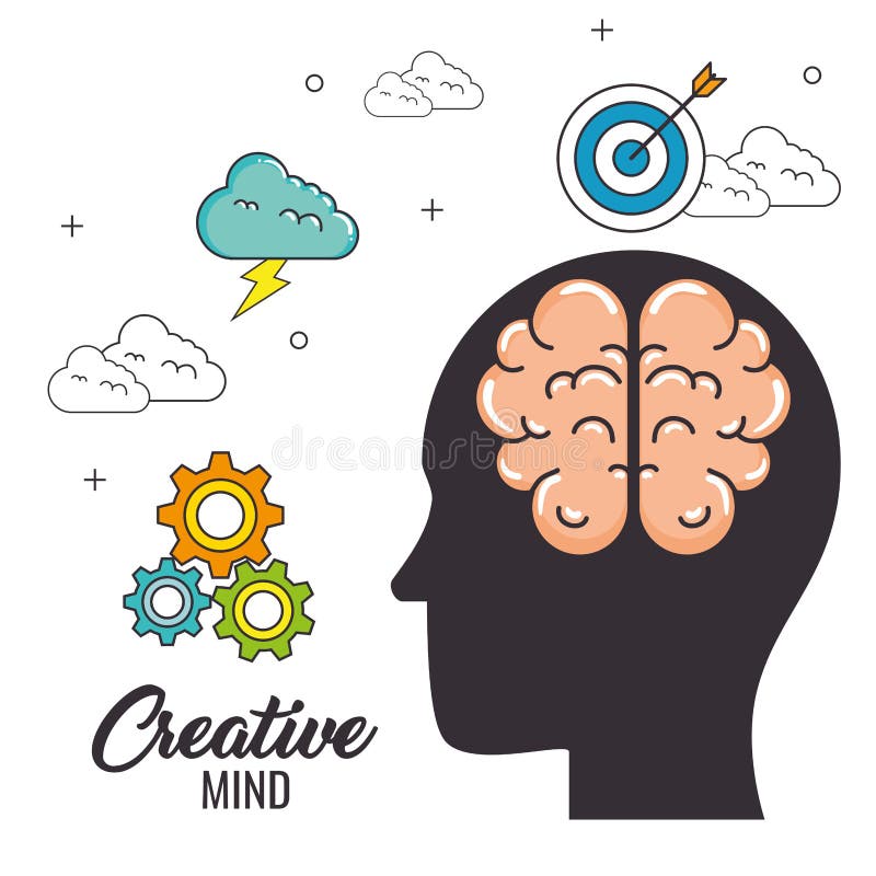 Creative mind set icons stock vector. Illustration of idea - 109948514