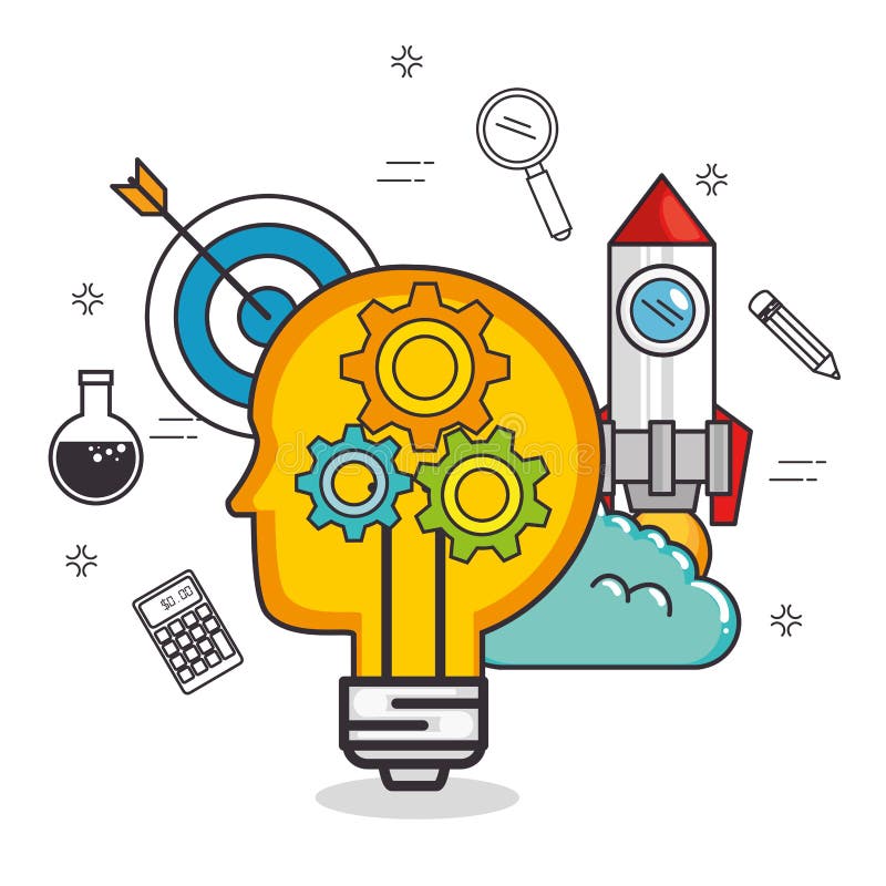 Creative mind set icons stock vector. Illustration of energy - 109948583
