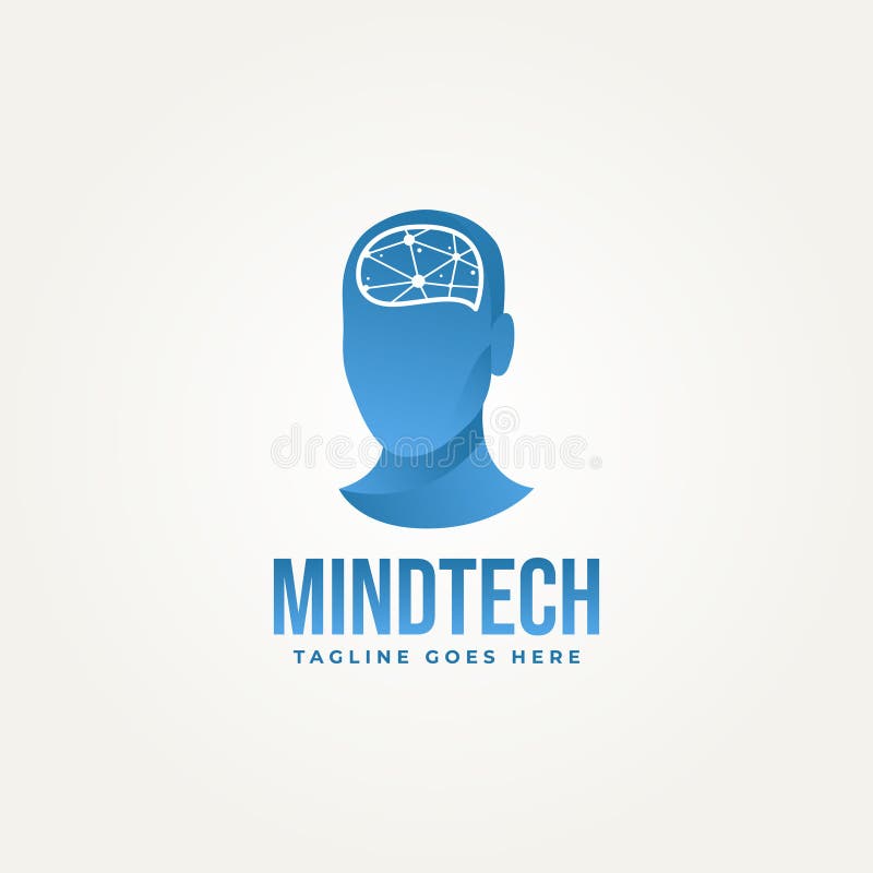 Mind technology / logo stock vector. Illustration of intelligence ...