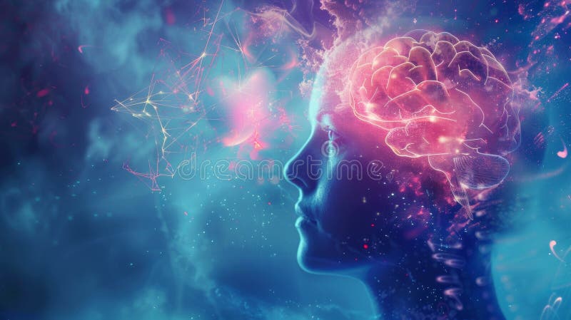 Creative Mind and Trivia Concept Visualization Generative AI Stock ...