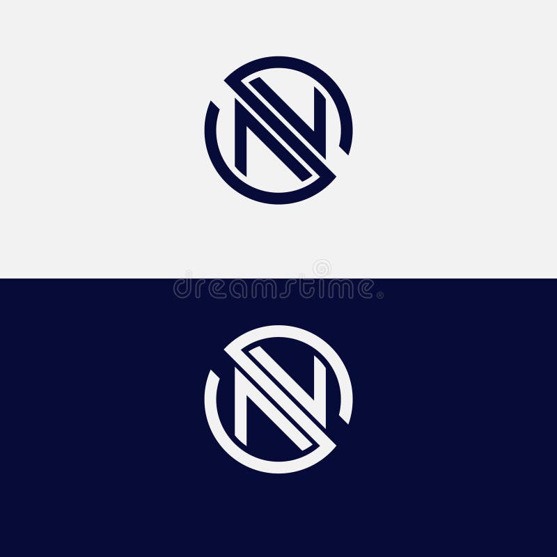 Creative Minimal Abstract Letter NS Luxury Premium Logo. NS Letter Logo ...