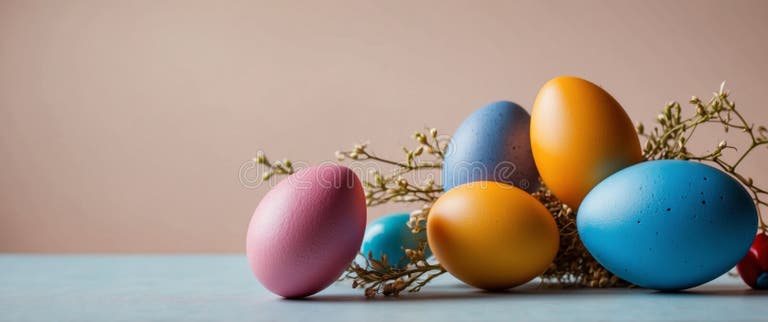 Creative Minimal Easter Concept with Two Eggs in Boxing Gloves. Stock ...