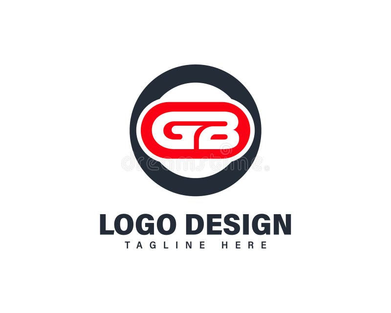 Creative and Minimal Elegant Circle with GB Letters Logo Design ...