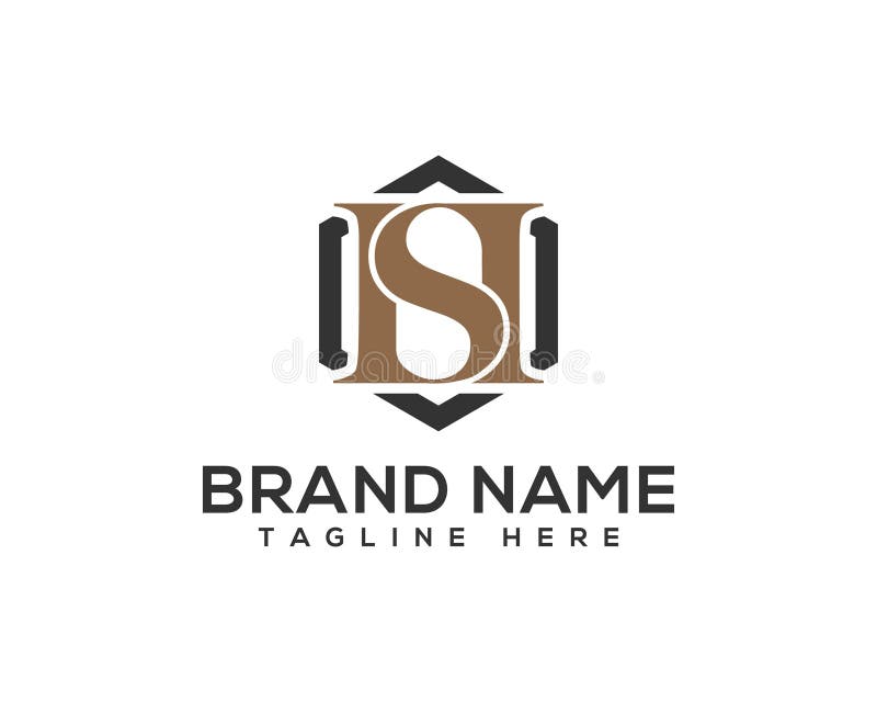 Creative and Minimal Elegant Circle with HS, SH Letters Logo Design ...