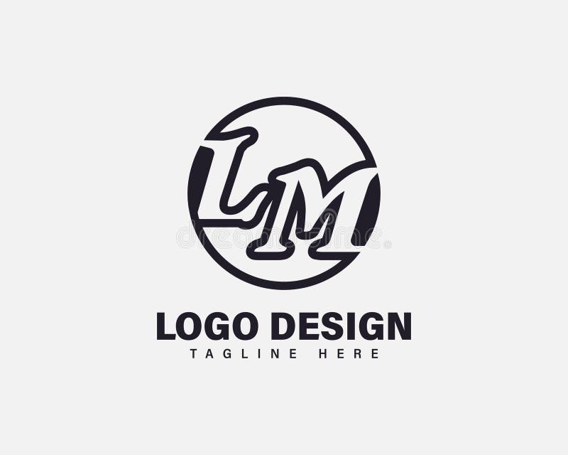 Creative and Minimal Elegant Circle with LM Letters Logo Design ...