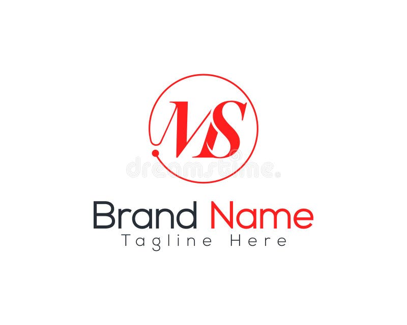Creative and Minimal Elegant Circle with MS Letters Luxury Logo Design ...