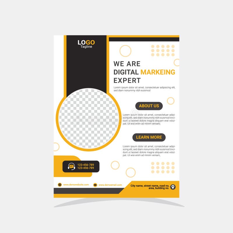 Creative Minimal New Flyer Design Template Stock Vector - Illustration ...