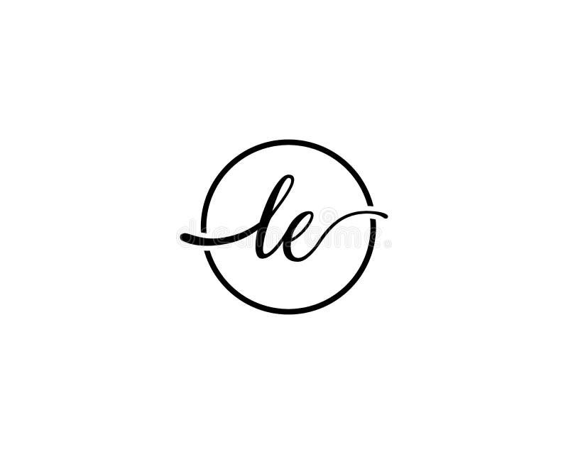 Letter LE Logo Luxury Design Stock Vector - Illustration of text ...