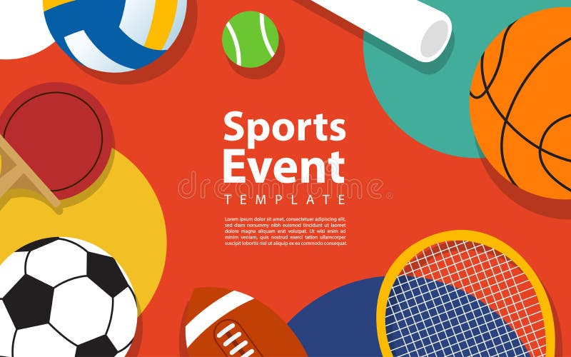 Creative Modern Background Design Based Sport Theme Style Stock Vector ...