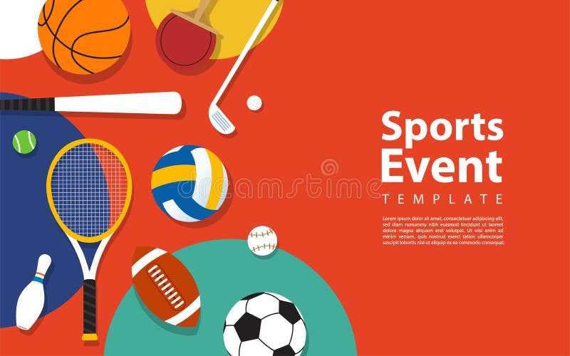 Creative Modern Background Design Based Sport Theme Style Stock Vector ...
